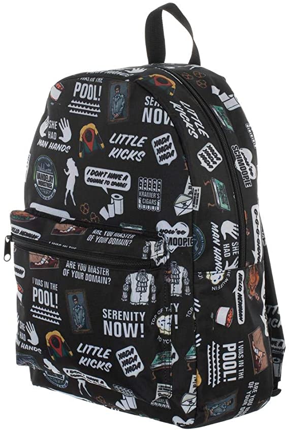 Seinfeld Sitcom Quotes Sublimated Print Backpack - Walmart.com