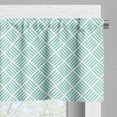 Ambesonne Aqua Valance Pack of 2, Diagonal Parallel Lines, 54"X18 ...