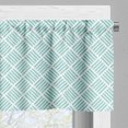 Ambesonne Aqua Valance Pack Of 2 Diagonal Parallel Lines 54x18