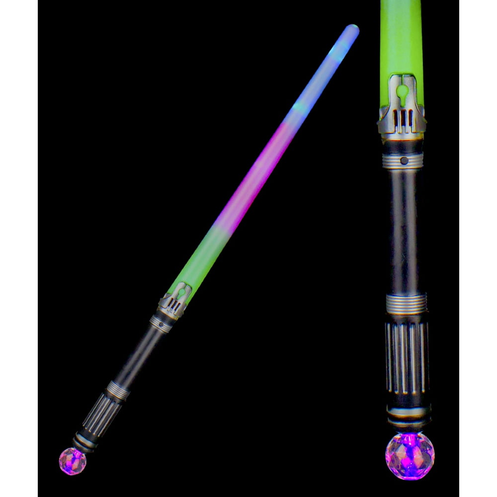 Fun Central (AI270) 1 pc 25 Inch LED Rainbow Crystal Ball Sword, Led ...