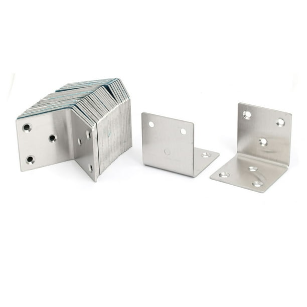Uxcell Stainless Steel 4 7 X 4 7 Flat Corner Brace Mending Plate