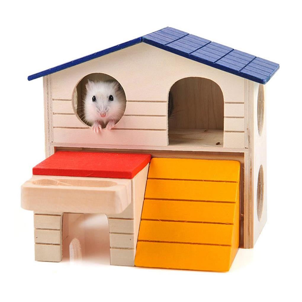 Click here for Ziyahi Double-Deck Wooden Hamster House Hamster Hi... prices