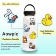 Animal Stickers for Kids - Cute Water Bottle Stickers - Waterproof ...