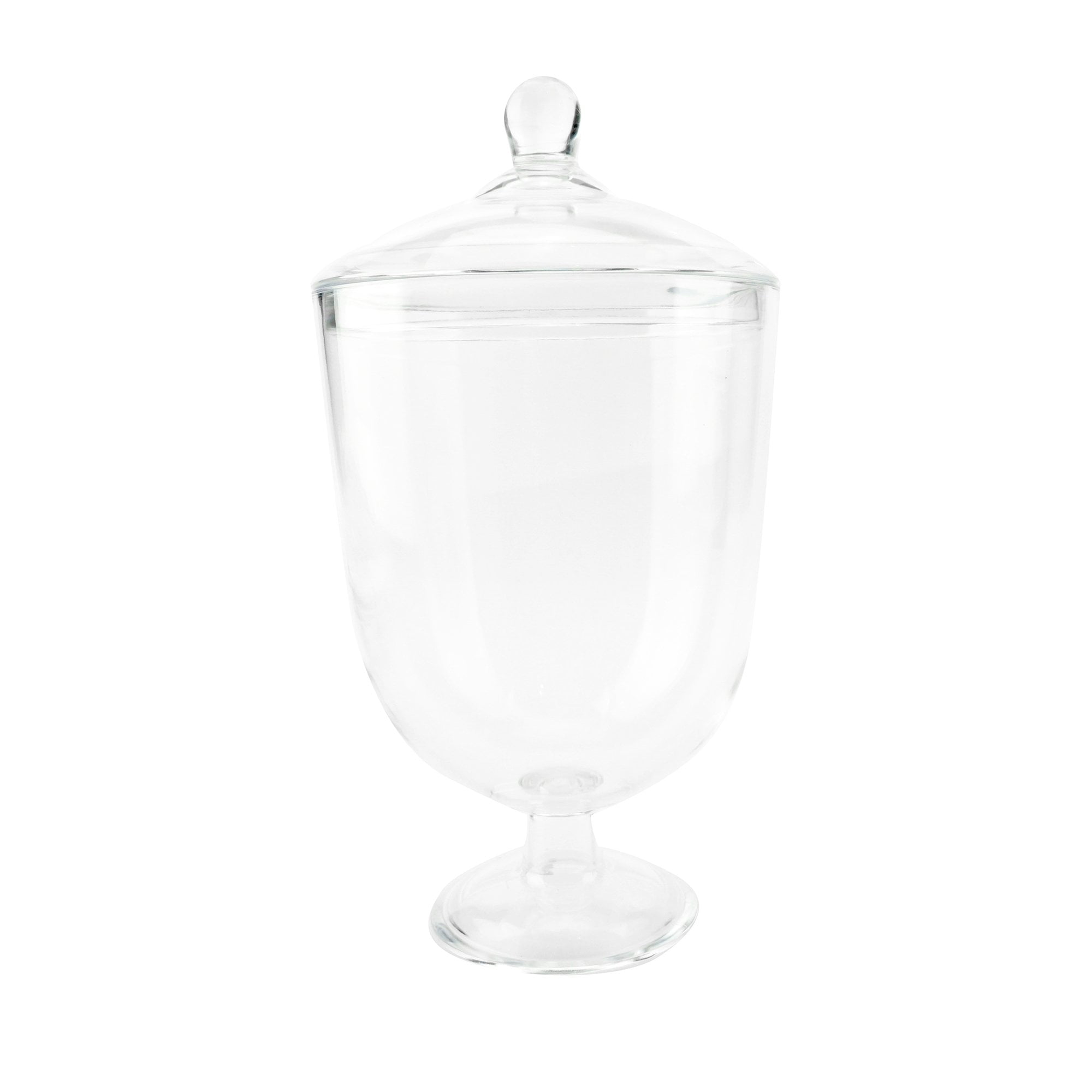 Clear Acrylic Tapered Apothecary Candy Jar with Decorative Lids, Buffet ...