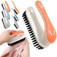 Multi-Functional Scrub Brush - Short Handle Color Block Design - Heavy ...