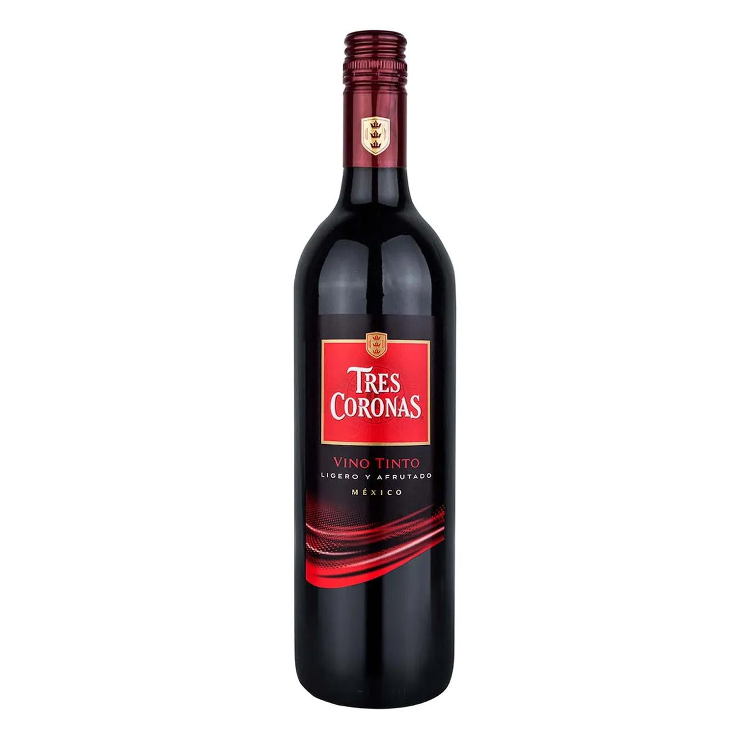 Vino Tinto Tres Coronas Afrutado 750 ml | Walmart en línea