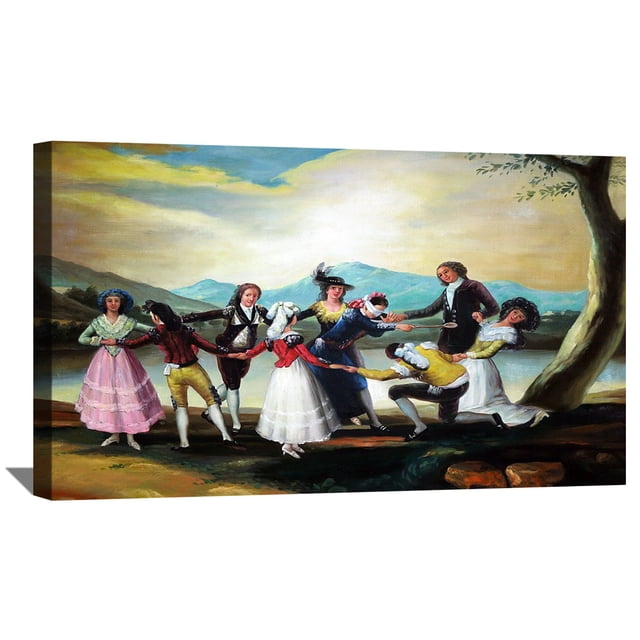 Francisco Goya Painting Art Print Blind Man'S Bluff Canvas Art Print ...