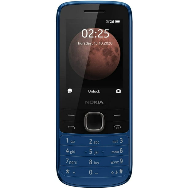 Nokia 225 4G TA-1282 GSM Unlocked Phone - Classic Blue - Walmart.com ...