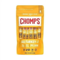 Chomps Original Turkey Sticks 1.15oz - 8 Count Pouch - Walmart.com