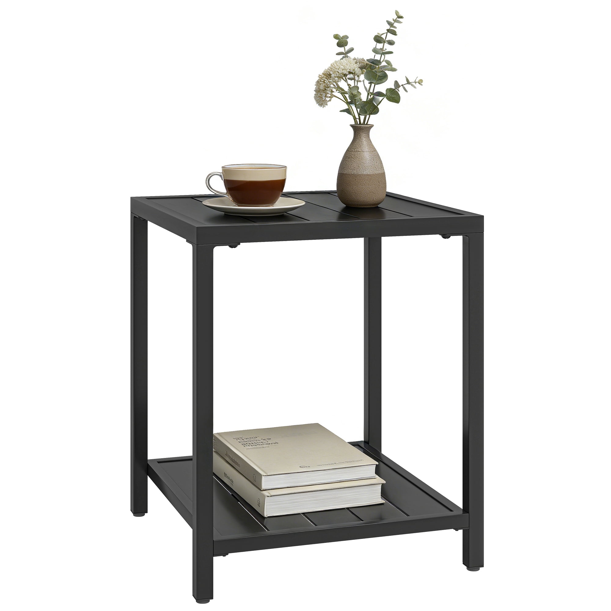 Click here for Outsunny Outdoor Coffee Table With Storage Shelf... prices