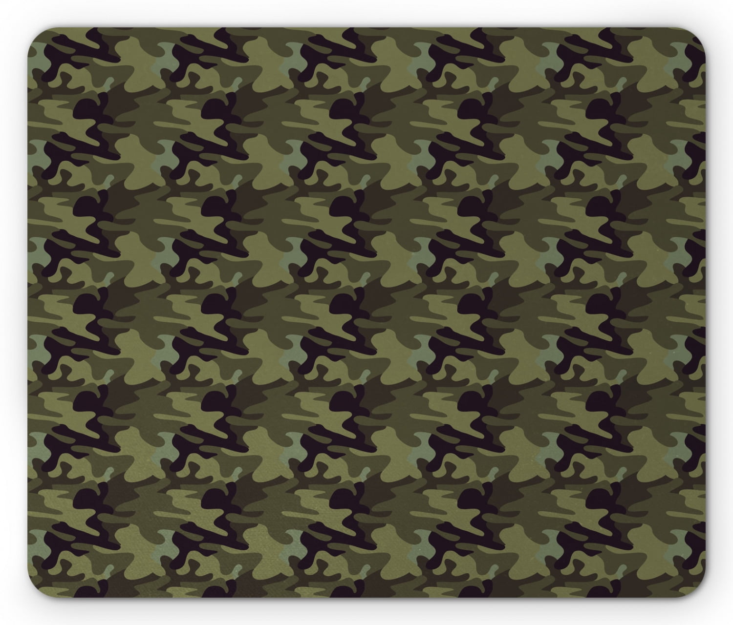Khaki Mouse Pad, Repeating Pattern with Stain Look Camouflage Motif ...