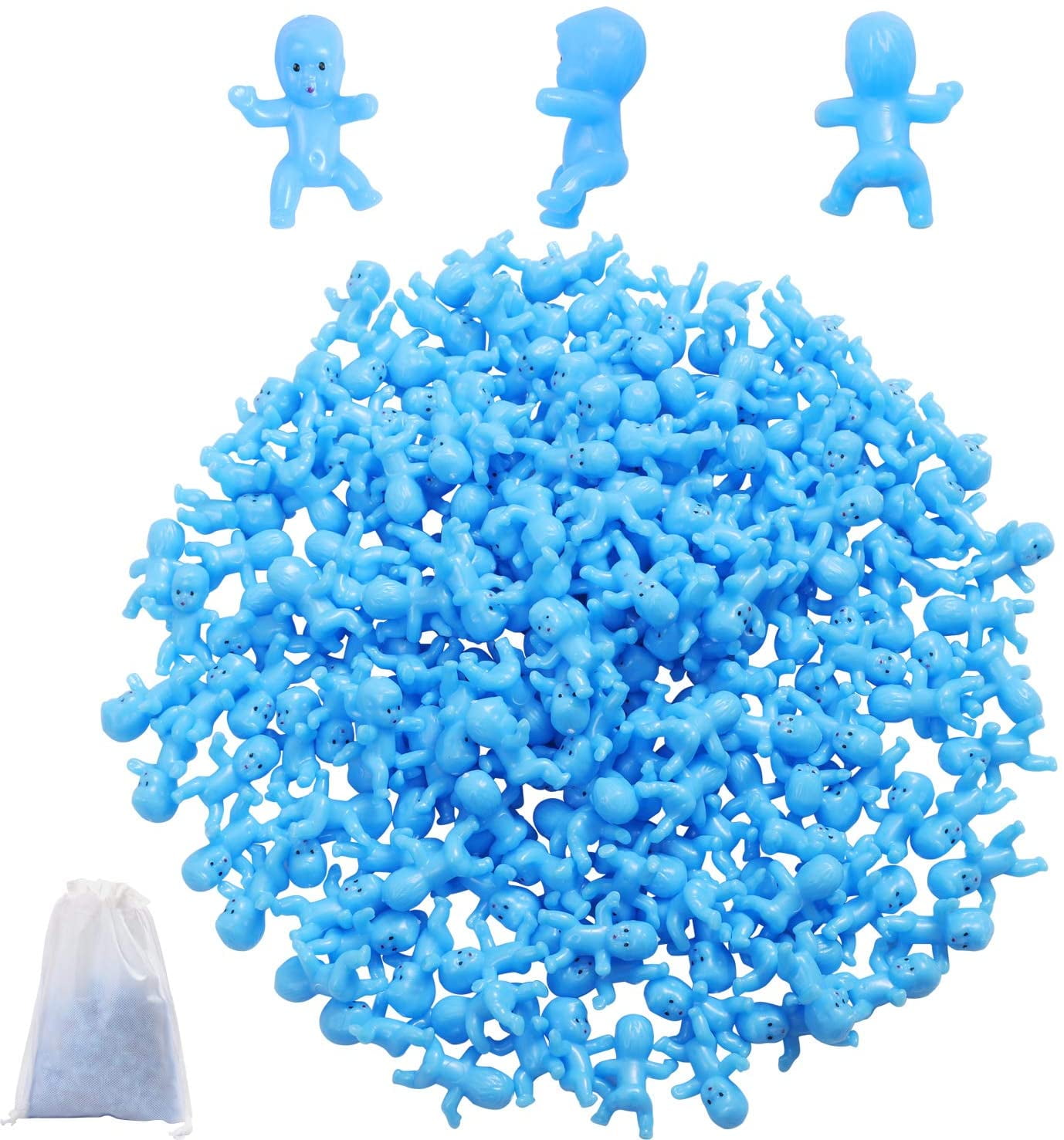 200 Pieces 1 Inch Mini Plastic Toys Plastic Toy for My Water Broke Baby ...