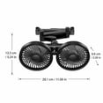 Car Cooling Fan Dual Blade Car Fan for Backseat Passengers, Usb Powered ...