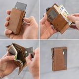 DONBOLSO Slim Wallet with Innovative Flip Case, Mini Card Pocket ...