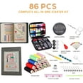 106 Patterns Embroidery Stitch Book Kit - 86 PCS All-in-One Starter Set ...