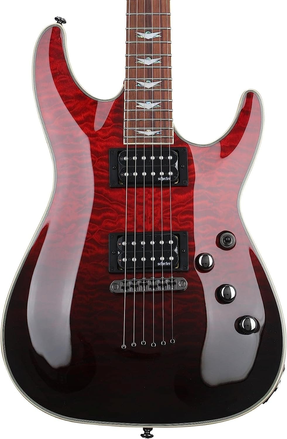 Schecter Omen Extreme-6 Electric Guitar - Blood Red 2034 - Walmart.com