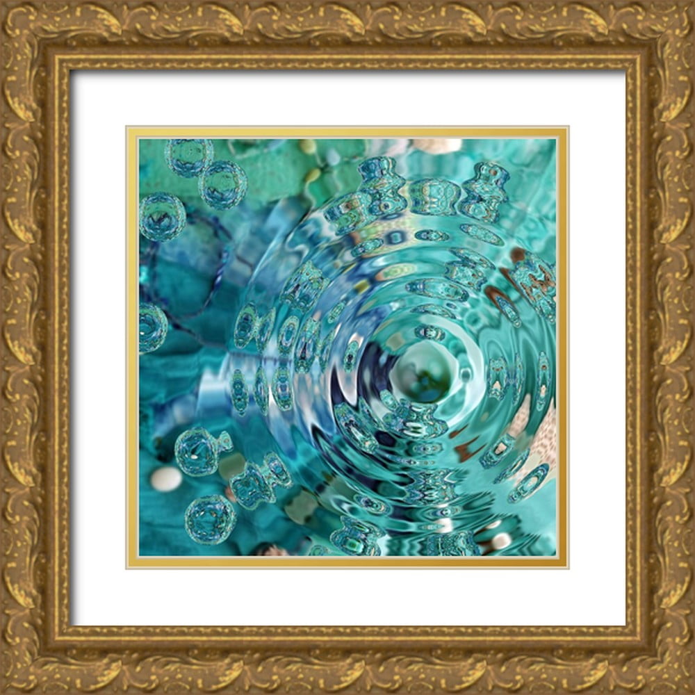 Studio Nine6 12x12 Gold Ornate Wood Framed with Double Matting Museum ...