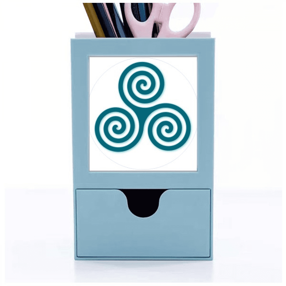Wavy Curly Triangular Symmetry Desk Supplies Organizer Pen Holder Card ...