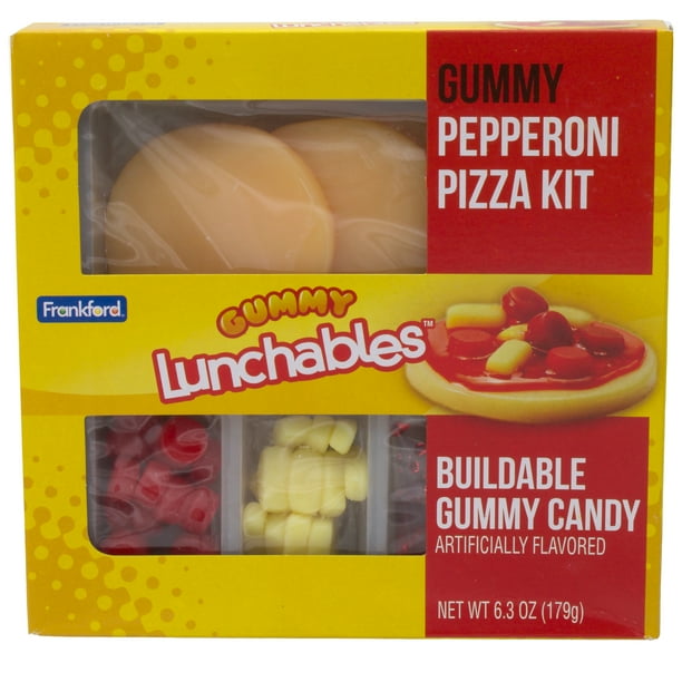 Frankford Kraft Lunchables Pizza Kit Gummy Candy, Snack Pack 6.3 Ounces ...
