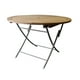 SeaTeak 60059 Folding Teak Table with Stainless Steel Legs - Walmart.com