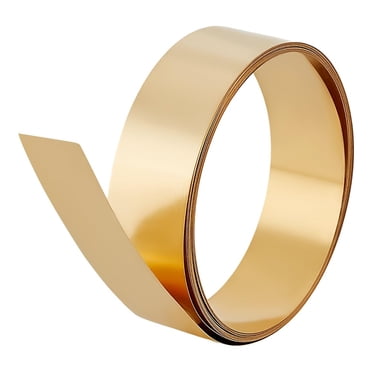 Uxcell Brass Sheet Roll, 0.1x30x1000mm Brass Foil Roll Brass Strip ...