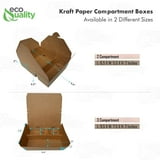 3 Compartment Take Out Food Kraft Brown Paper Take Out Boxes ...