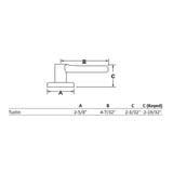 Tustin Lever Half Dummy in Venetian Bronze - Walmart.com