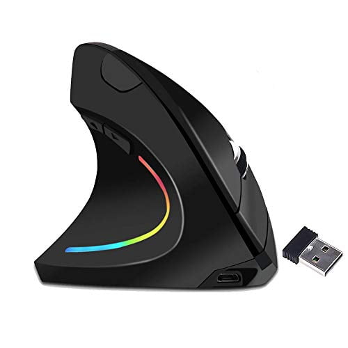 Buy Left Handed Ergonomic Mouse,Funwaretech Wireless Computer Mouse ...