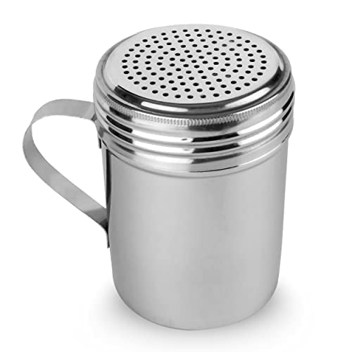 EHOMEA2Z Stainless Steel Dredge Shaker 10 Oz Ideal For Salt, Spice ...
