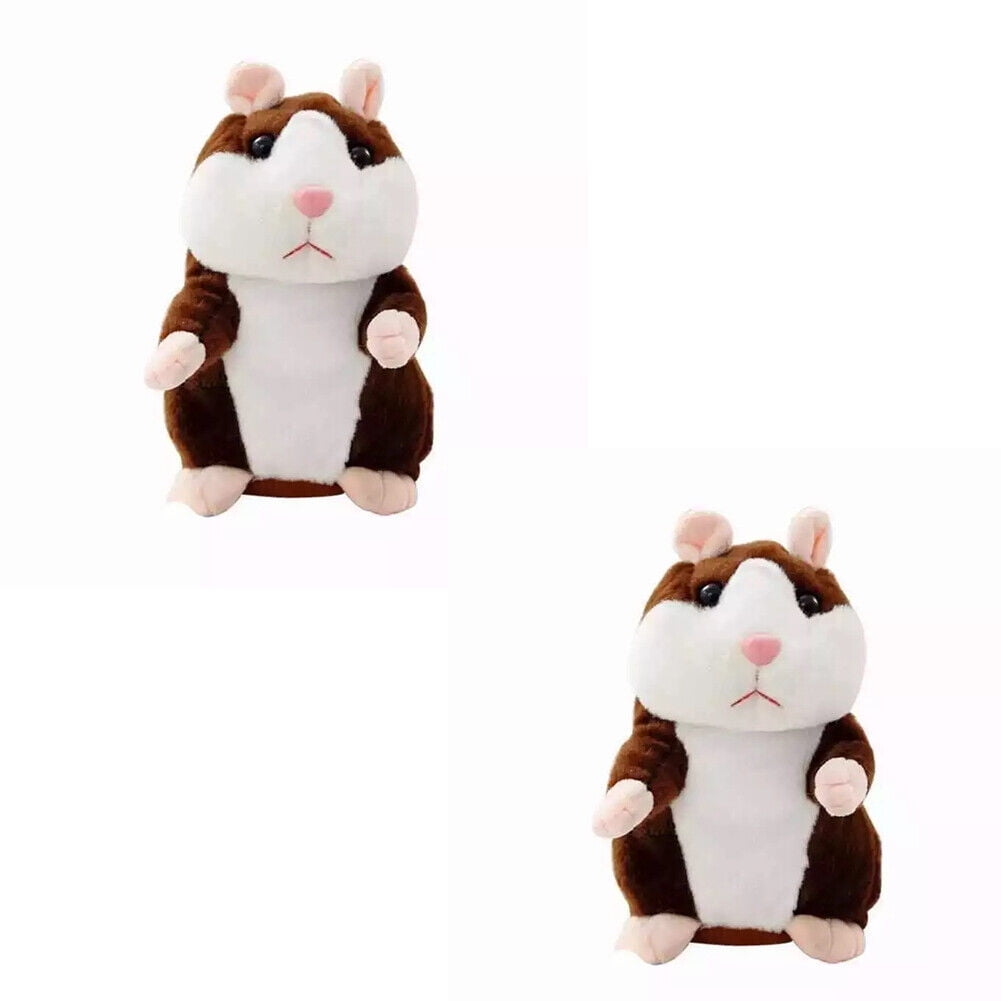 US 1-2 Pack Talking Speaking Hamster Plush Toy Voice Repeating Sound ...