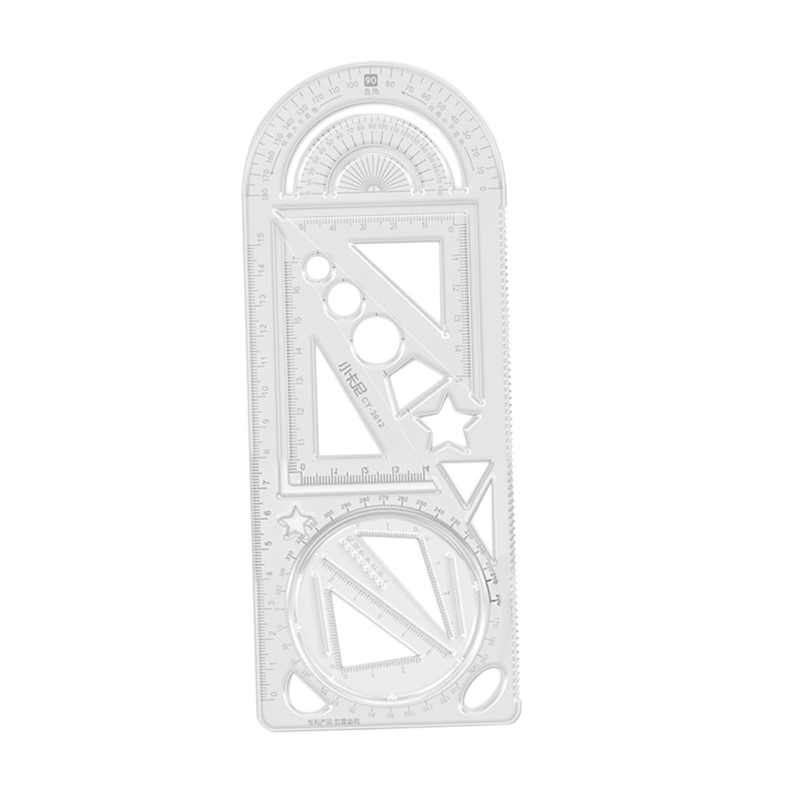 Regla geométrica multifuncional, reglas de dibujo artesanal, reglas de ...