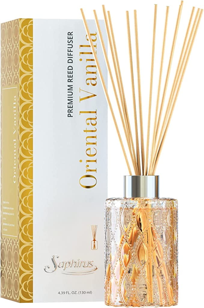 Saphirus Premium Reed Diffuser Set to Decor Office, Home or Any Room ...