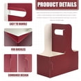 2 Cup Disposable Drink Carrier for Delivery with Handle,15 Count Wine ...