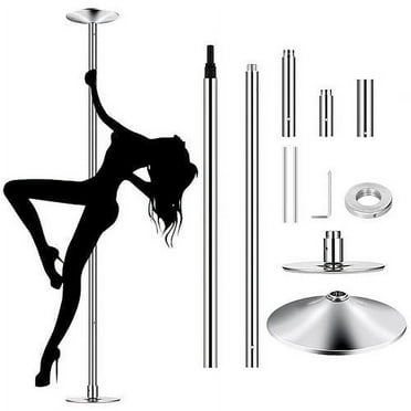 RichYa Sports Pro Portable Dance Pole, Spinning & Static, Home Gym, No ...