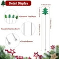 4Pcs Christmas Cocktail Stirrers Stainless Steel Creative Xmas Tree ...