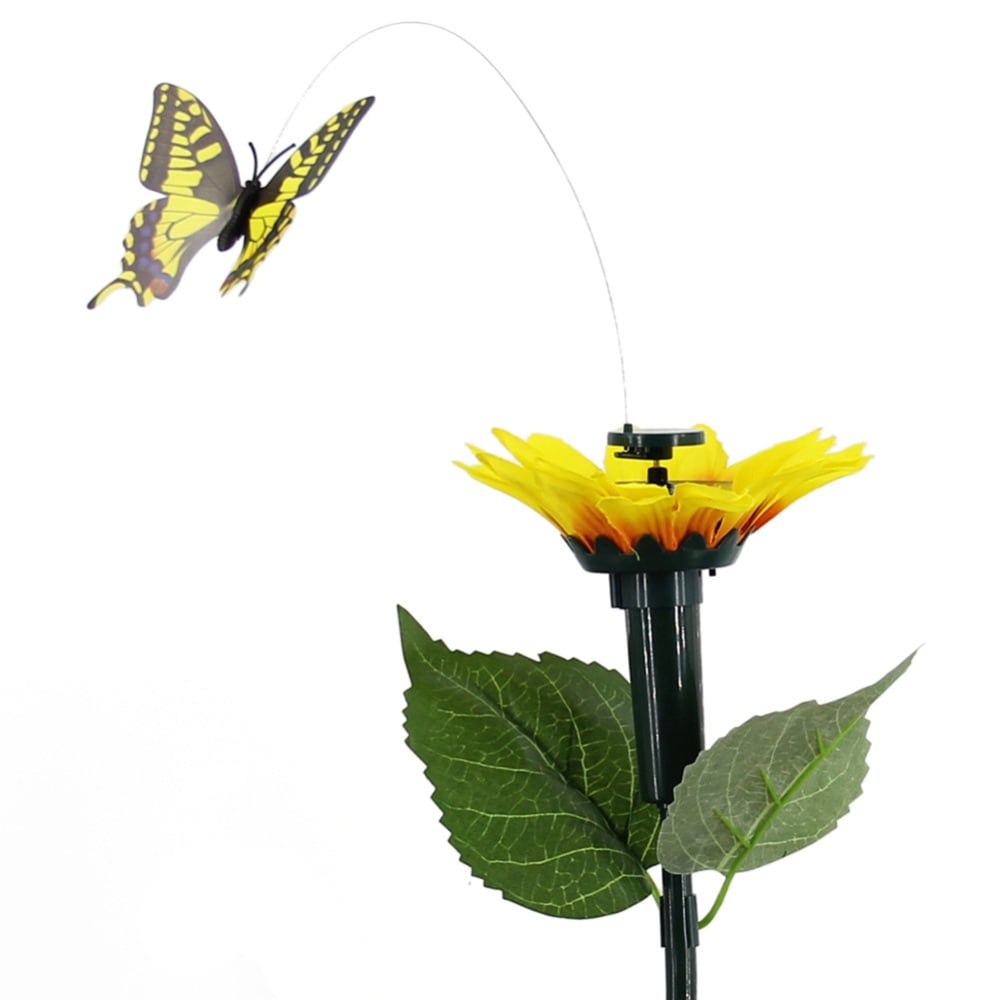 Solar Powered Dancing Fluttering Butterflies Flying Hummingbird Garden ...