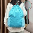 Drawstring Fitness Bag Waterproof Oxford Fabric Gym Bag Large Capacity ...