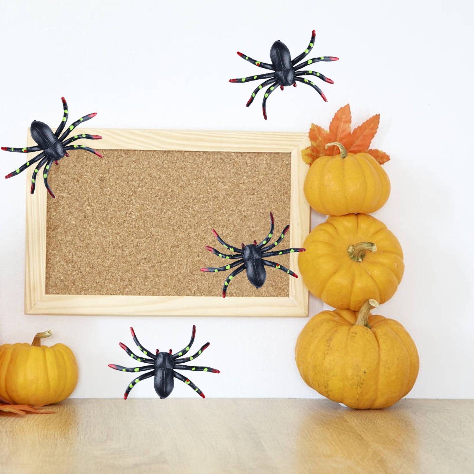 wirlsweal 10 Pcs/Set Halloween Artificial Spider Scary Vivid Horrible ...