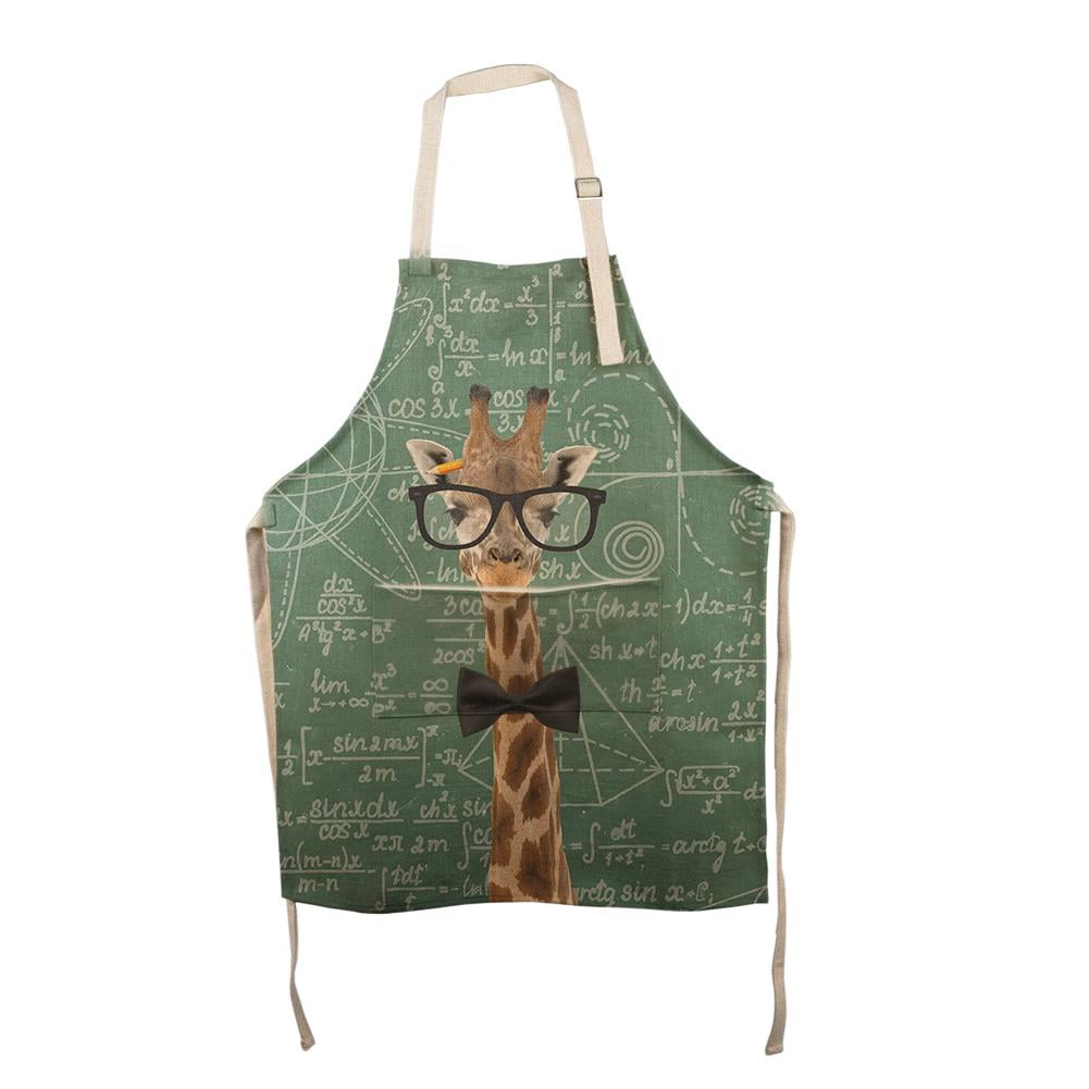 Giraffe Geek Math Formulas All Over Apron - Walmart.com