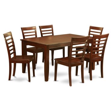 Bowery Hill 5-piece Traditional Wood Dining Set in Mahogany - Walmart.com