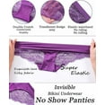Sunm Boutique Sexy Lace Underwear for Women, Invisible Seamless Cotton ...