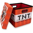 MINECRAFT TNT Block 13-Inch Storage Bin Chest With Lid | Foldable ...