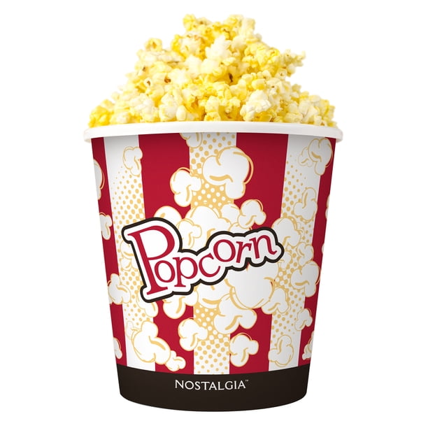 Nostalgia PRPB4 4 Quart Reusable Round Popcorn Bucket - Walmart.com