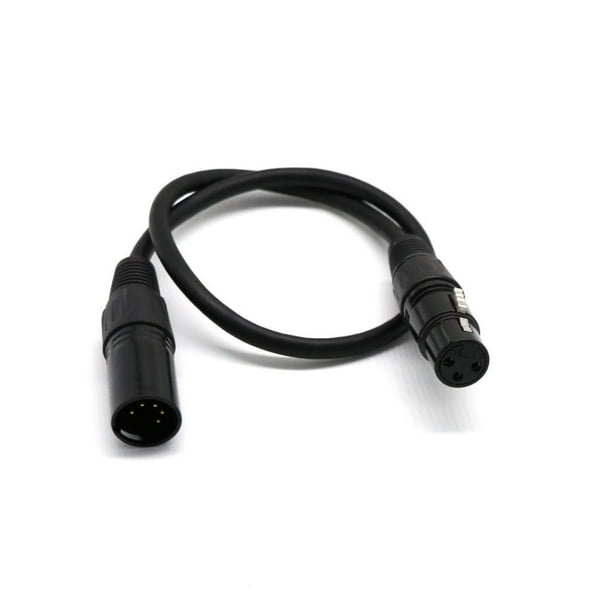 Cable DMX, Hembra de a Macho de 5 Pines, Cable de Señal para Cabezal ...