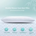Shredded Memory Foam Full Body Pillow for Side Sleeper – Huggable Long ...