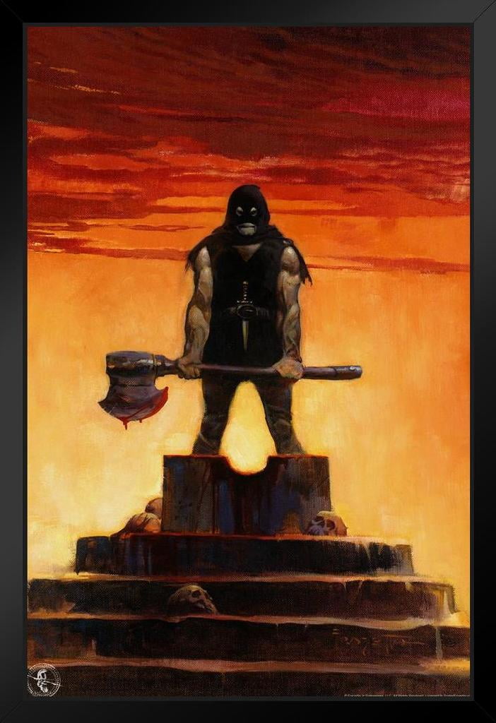 The Executioner by Frank Frazetta Wall Art Gothic Fantasy Decor Frank ...