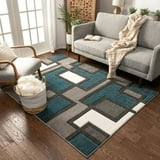 Well Woven Ruby Geometric Traditional Modern Mid-Century Area Rugs ...