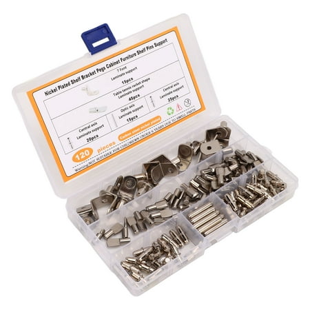 Shelf Pins Set, Shelf Support Kit Silver Simple Installation Anti Rust ...