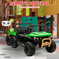 Luku 24V Kids Ride on Car,24v 2-Seater Kids Ride-on Dump Truck UTV, 6 ...