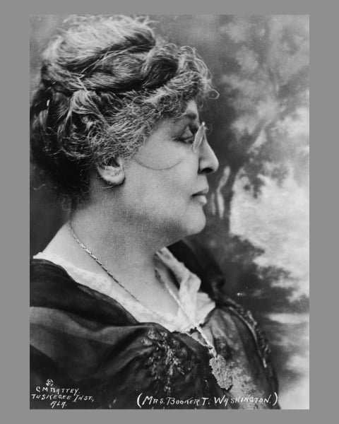 Print: Mrs. Booker T. Washington, Head-And-Shoulders Portrait Facing ...